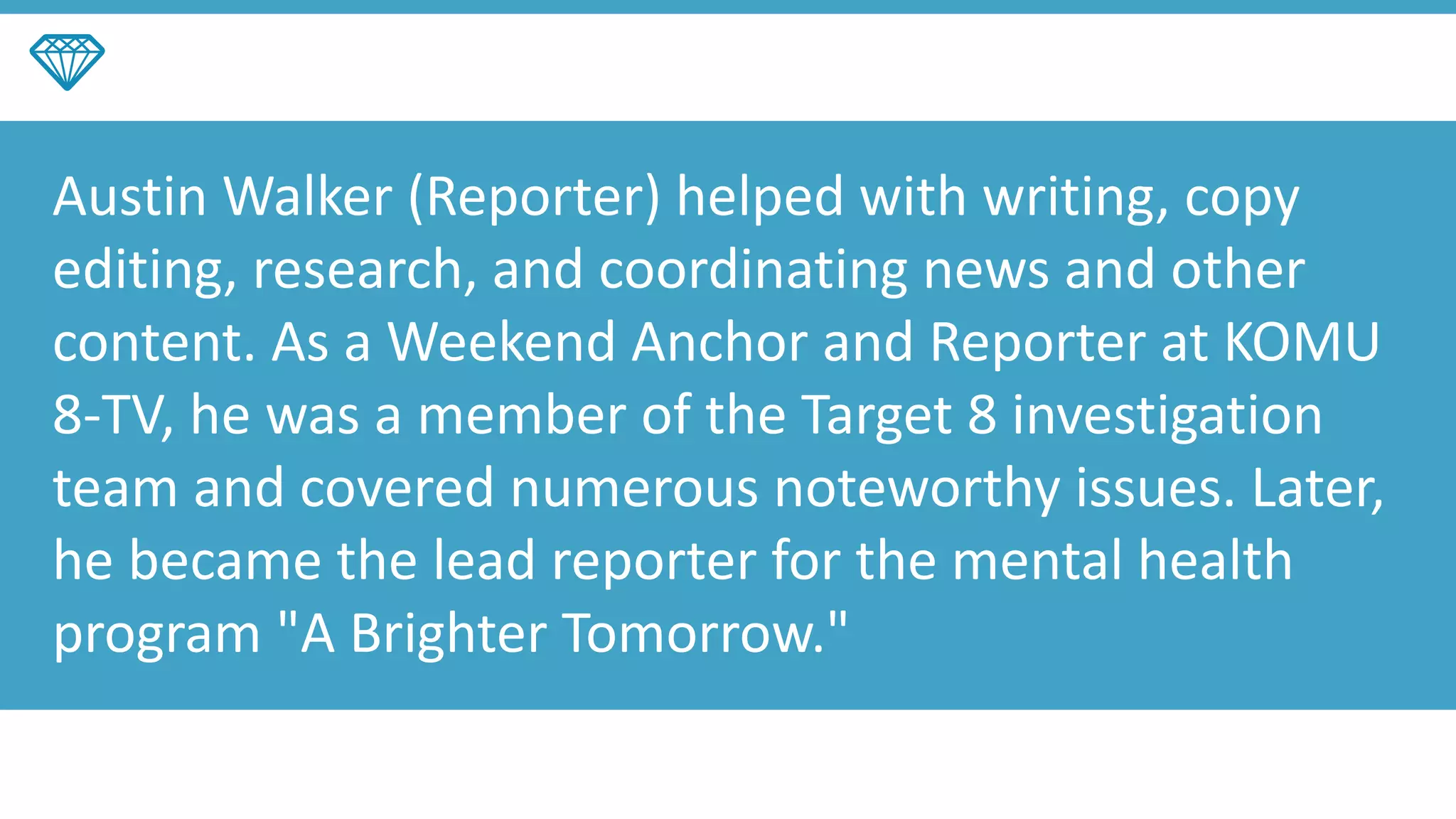 Austin Walker (Reporter) - A Results-driven Competitor | PDF