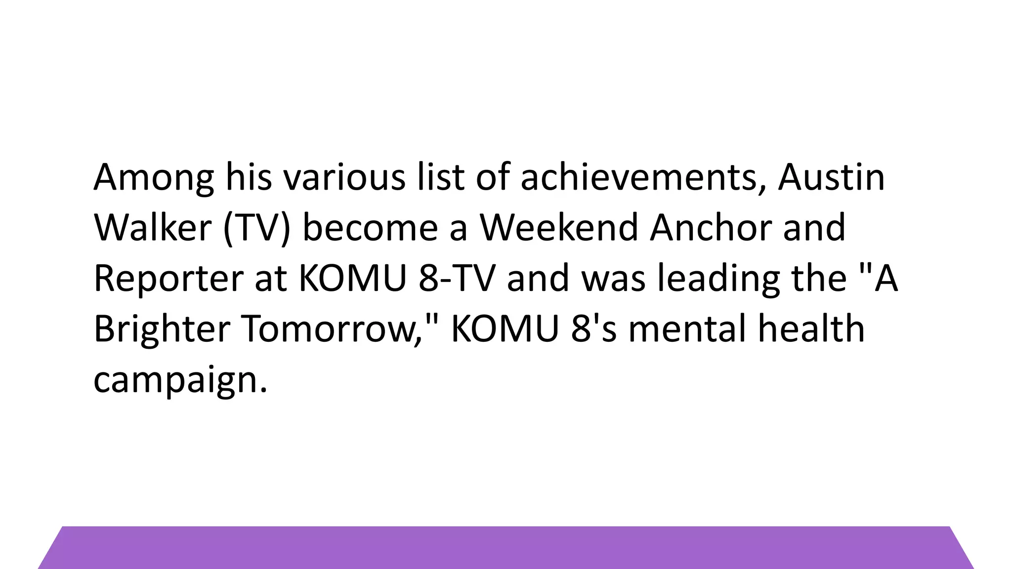 Austin Walker (Reporter) - Hardworking and Dedicated Professional | PDF