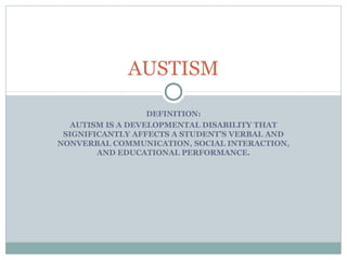 Austism | PPT