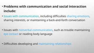 Austism and Types with several discussion about Spectrum | PPT