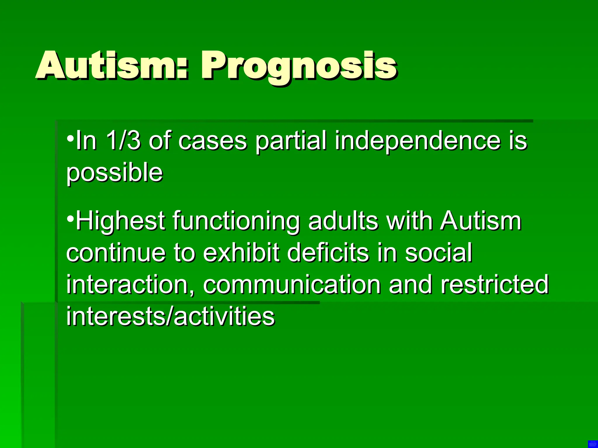 Austism Spectrum miaction power point presentation | PPT
