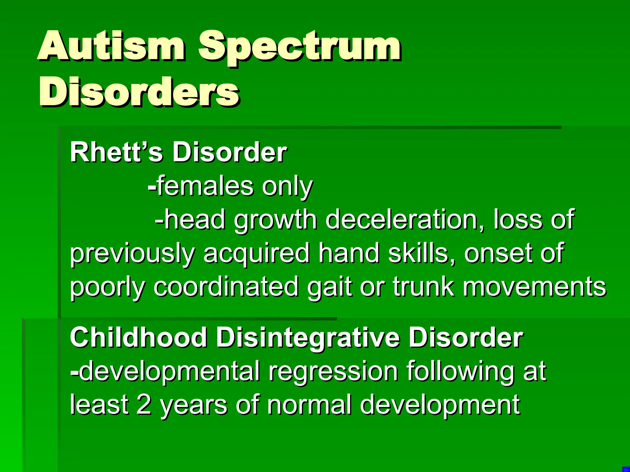Austism Spectrum miaction power point presentation | PPT