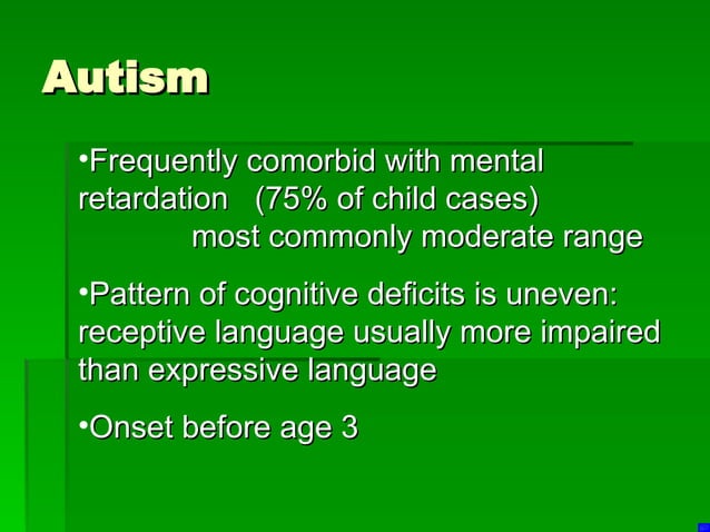 Austism Spectrum miaction power point presentation | PPT