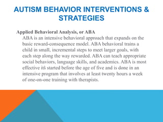Austism spectrum disorder ppt | PPT