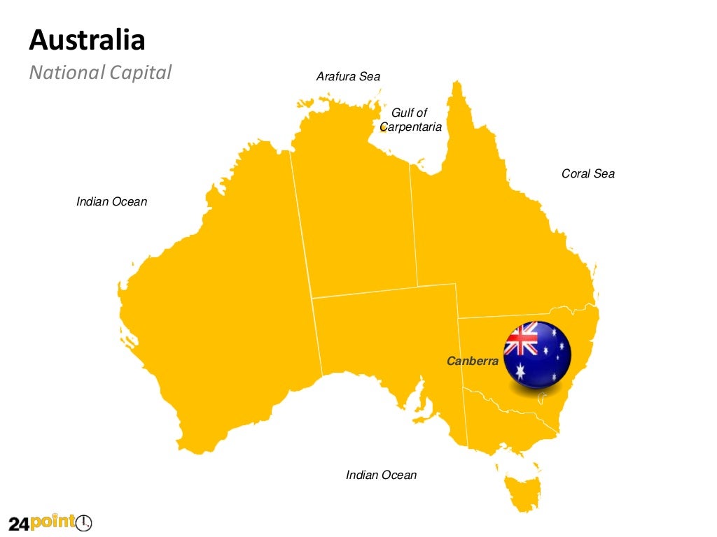 Editable Map Of Australia