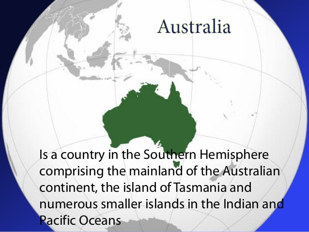Australia Map With Equator