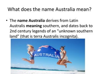 Australia | PPTX