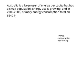 Australia-Energy data and graphs for study | PPT