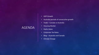 Global Country Comparison| Canada vs Australia| February 2019 | PPTX