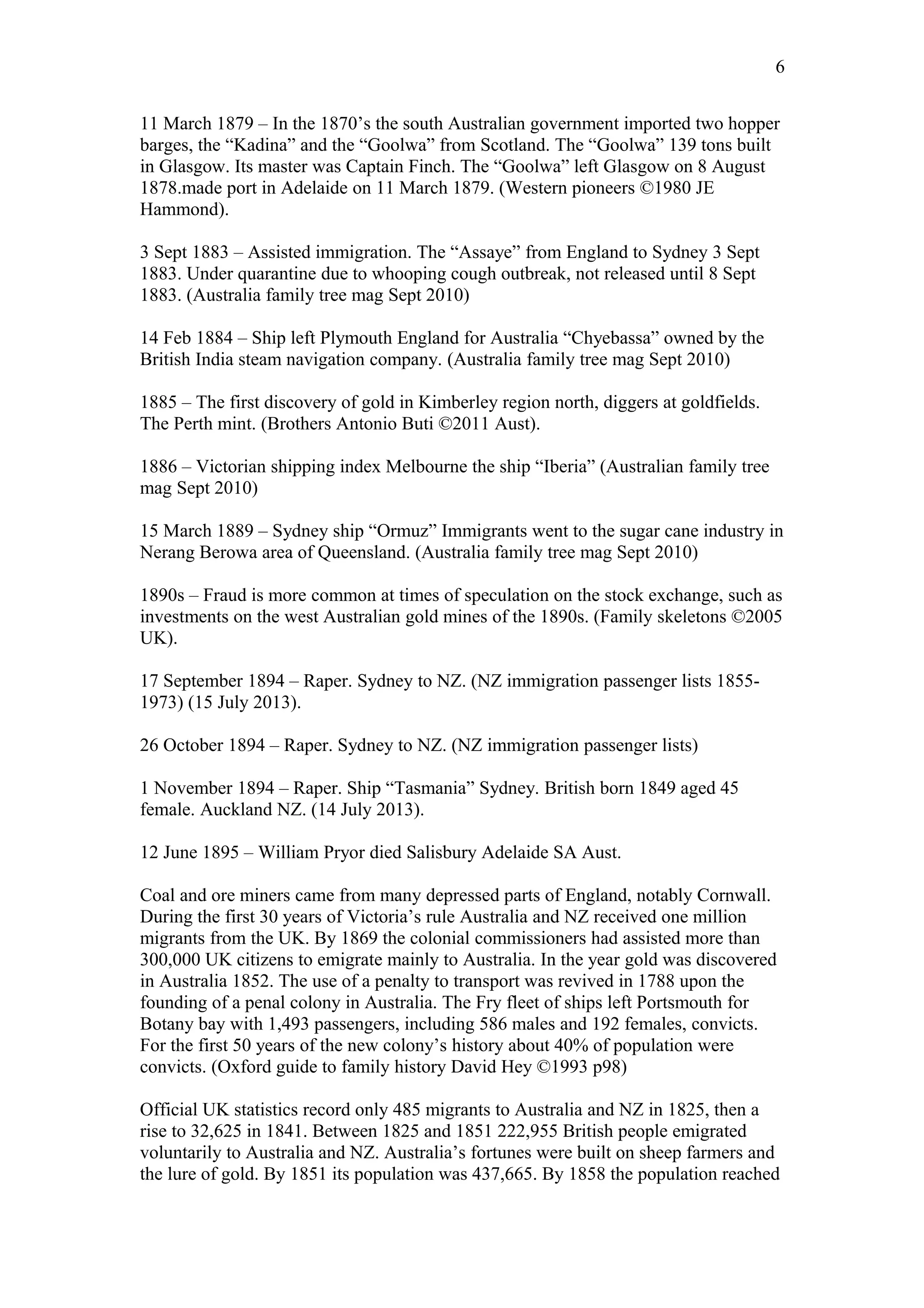 Australia 1700's and 1800's. | DOC