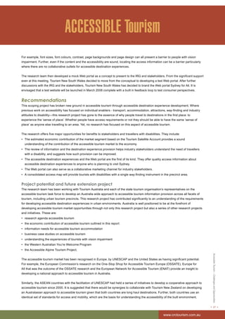 Accessible Tourism: Understanding an evolving aspect of Australian ...