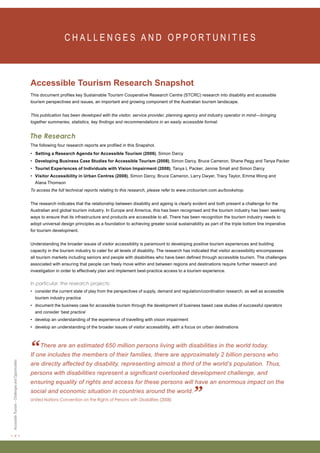 Accessible Tourism: Understanding an evolving aspect of Australian ...