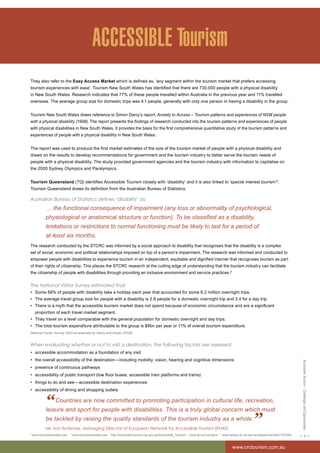 Accessible Tourism: Understanding an evolving aspect of Australian ...