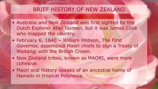 Australia and new zealand | PPTX