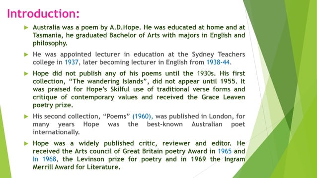 Australia Poem by A.D.Hope | Australia and Oceania Travel | Travel ...