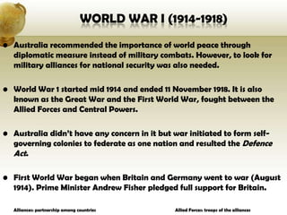 Australia at war | PPTX