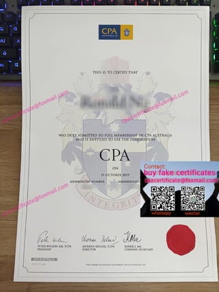 How to get Australia CPA certificate online | PDF