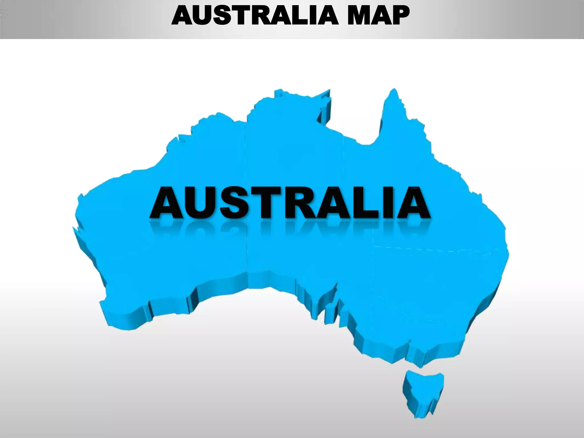 Australia editable continent map with countries | PPTX