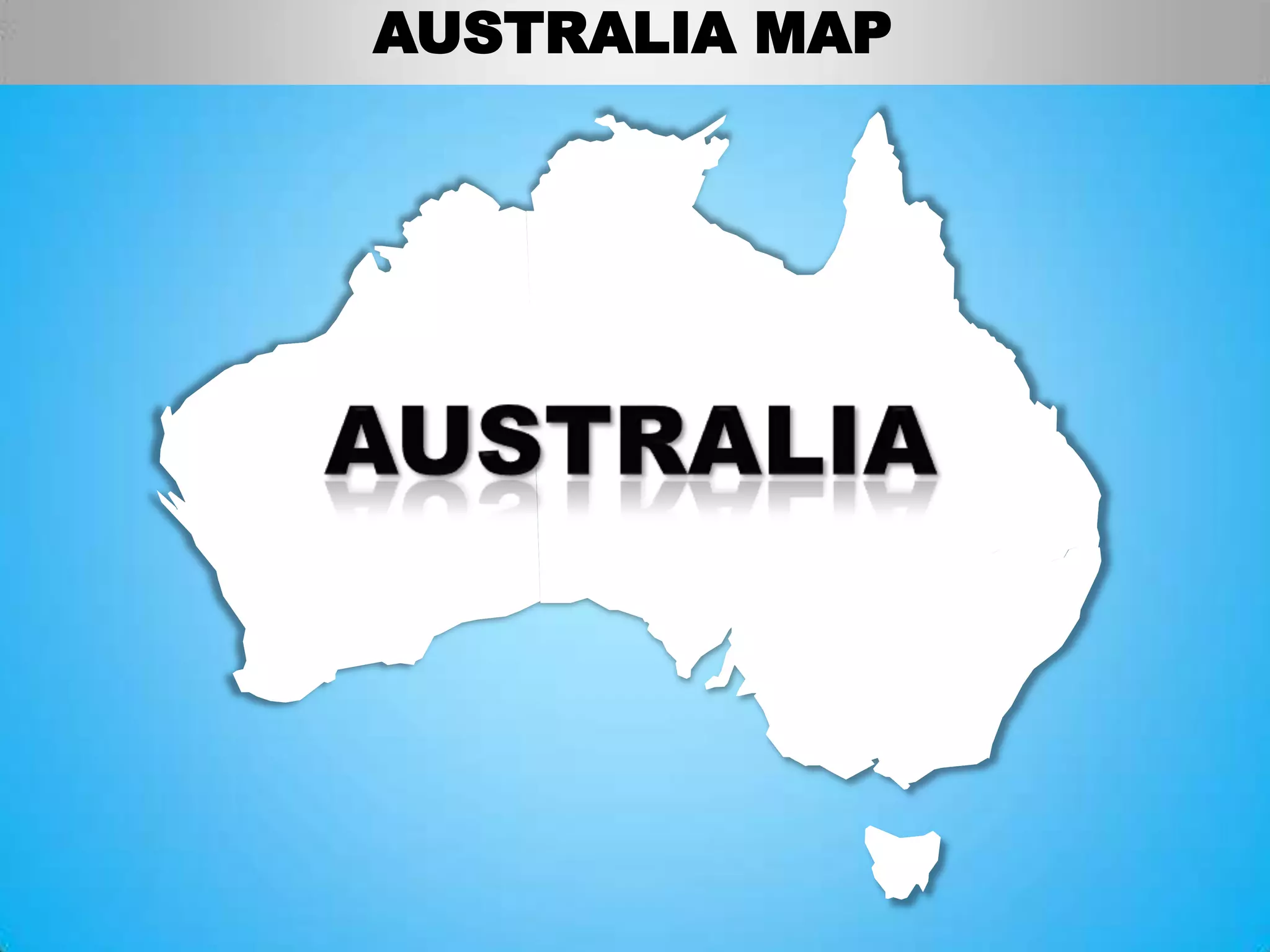Australia editable continent map with countries | PPTX