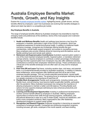 Australia Employee Benefits Market_ Trends, Growth, and Key Insights.docx