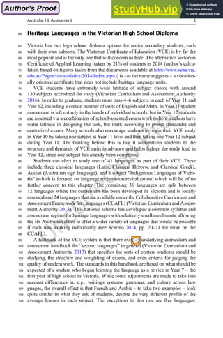 Australia HL Assessment | PDF