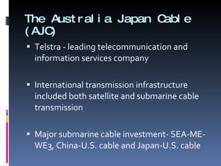 Australia – Japan Cable | PPT