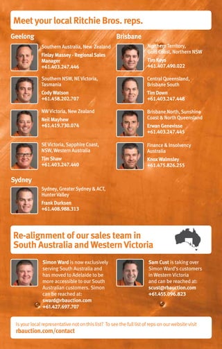 Ritchie Bros Auctioneers - Upcoming Australian Auctions Brochure | PDF