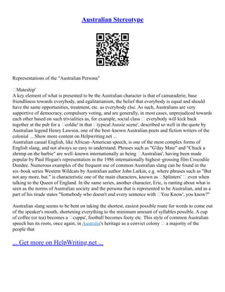 Australian Aboriginal | PDF