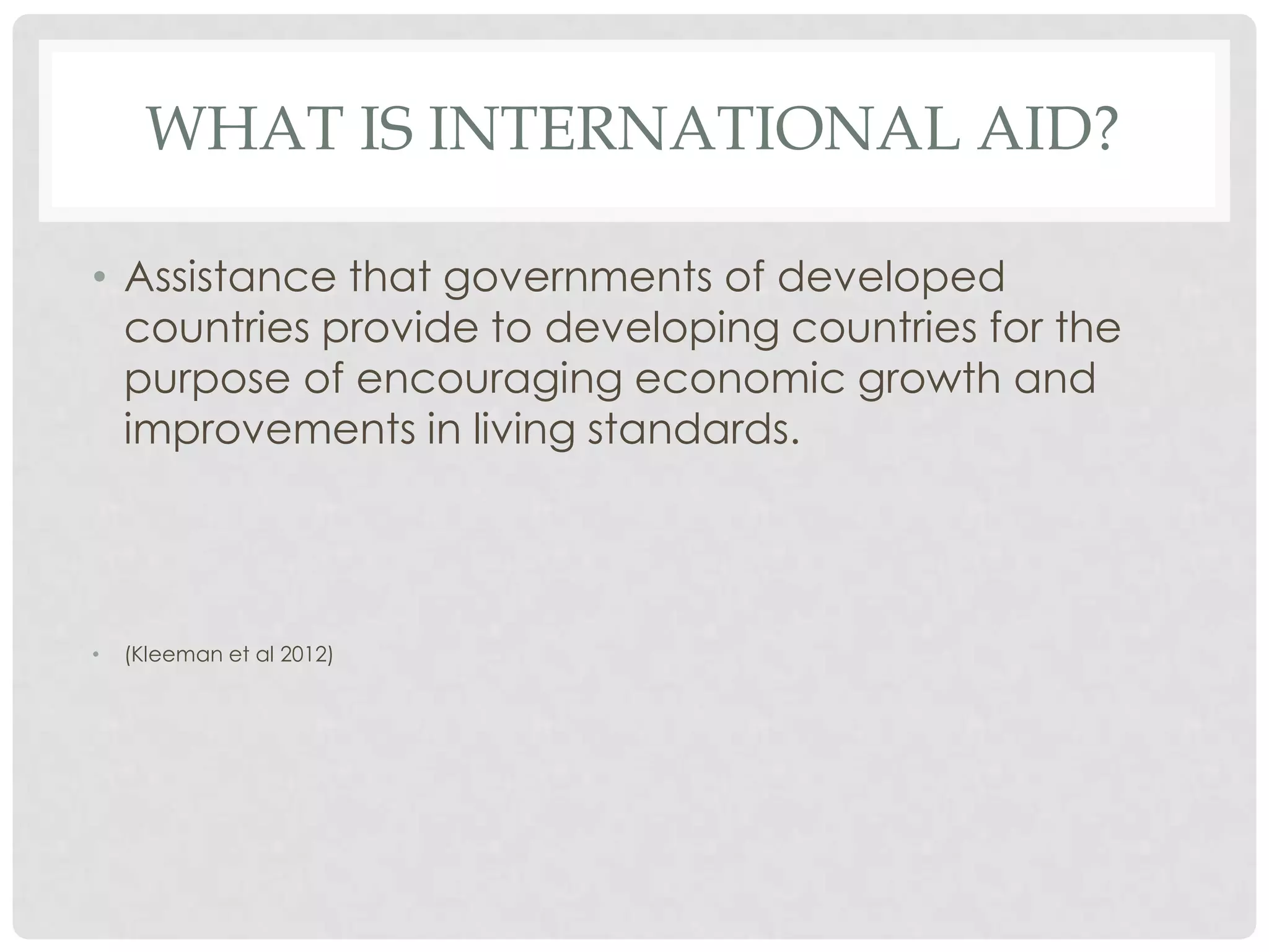 Australian aid | PPTX