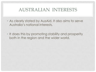 Australian aid | PPTX