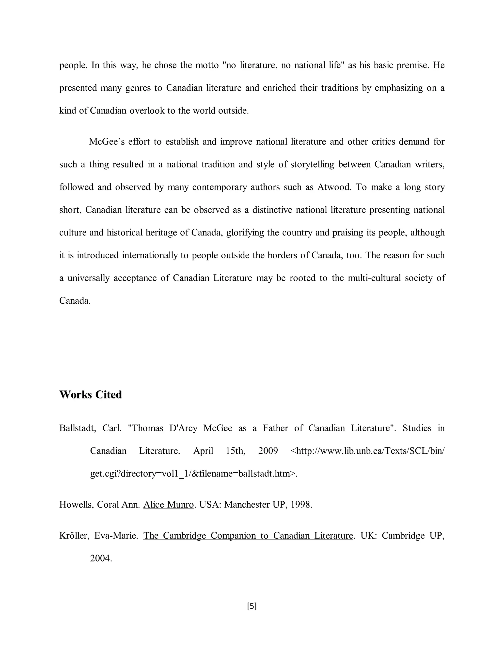 Australian And Canadian Literature | PDF