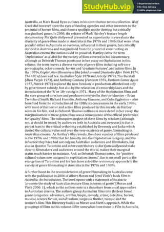 Australian Cinema Introduction | PDF