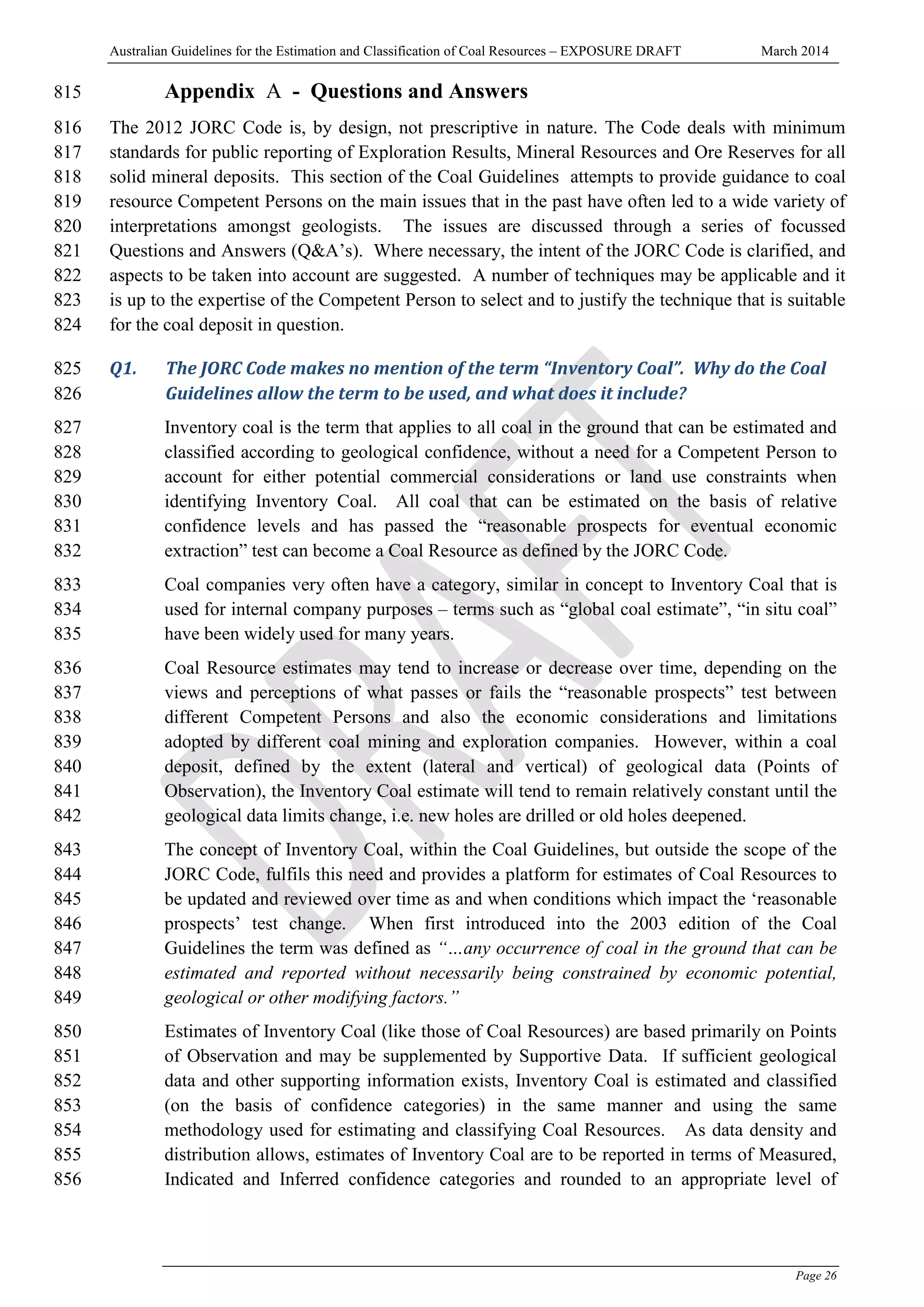 Australian coal guidelines_exposure_draft_march_18032014 | PDF