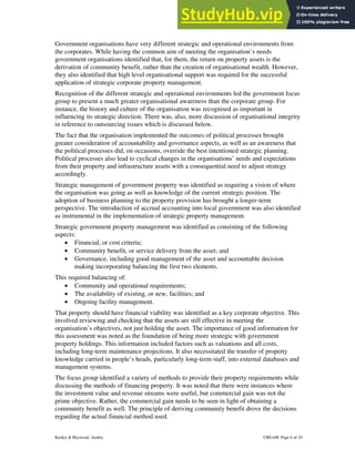 Australian Corporate Real Estate Management Identification Of Strategic ...