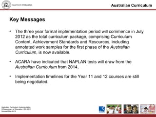 Australian curriculum english presentation feb 2012 final version | PPT