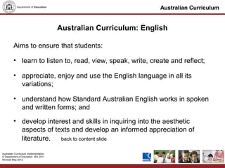 Australian curriculum english presentation feb 2012 final version | PPT