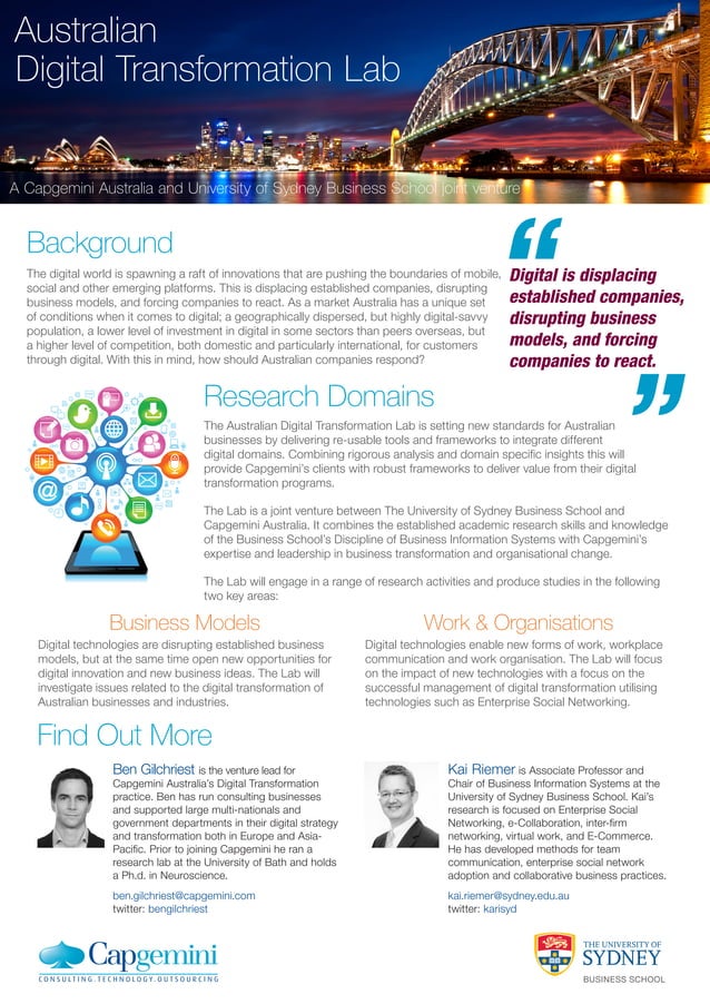 Australian Digital Transformation Lab | PDF