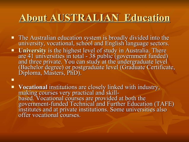 Australian education, Study in Australia, Higher Education in Australia ...