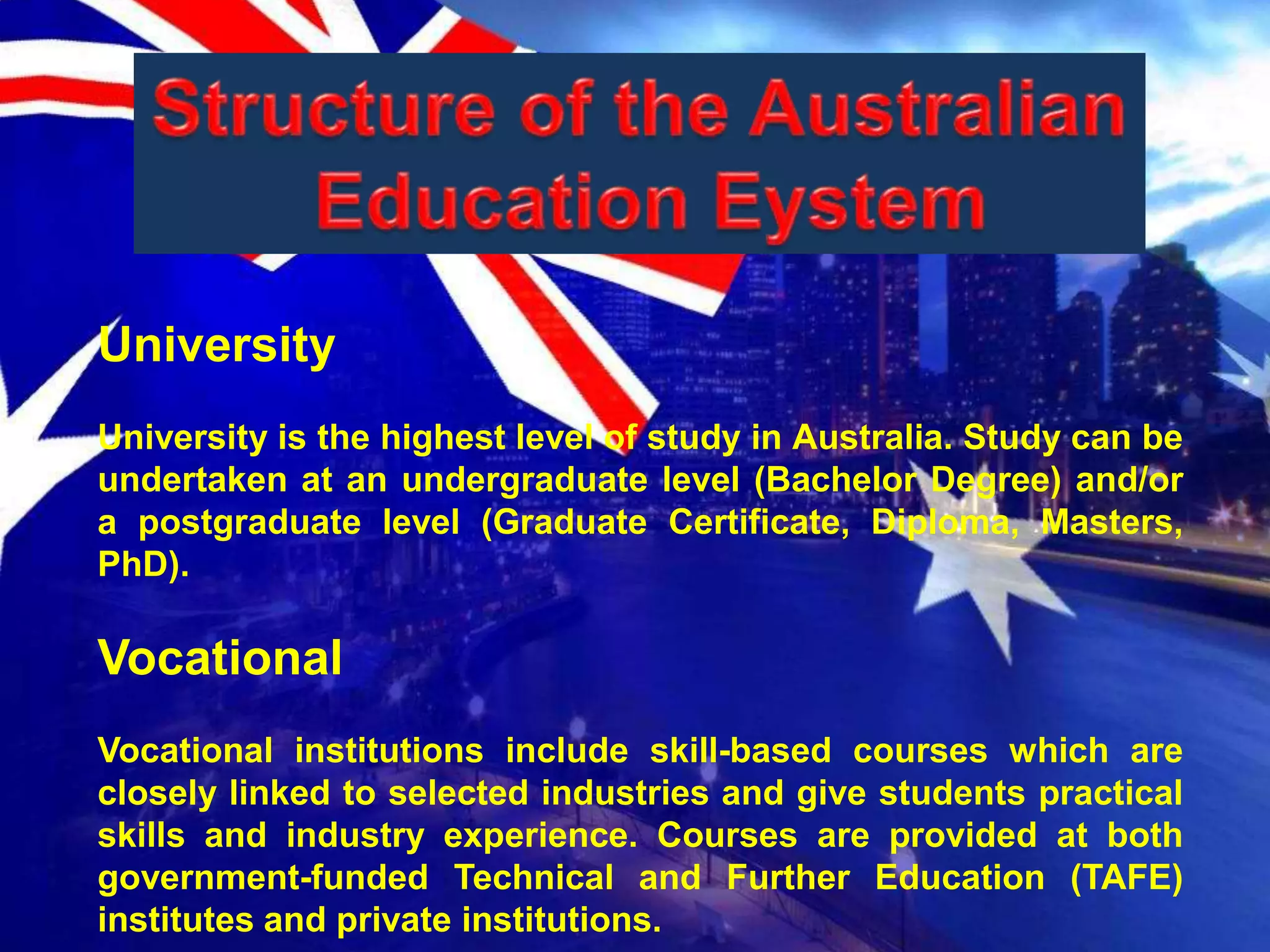 Australian educational system | PPTX