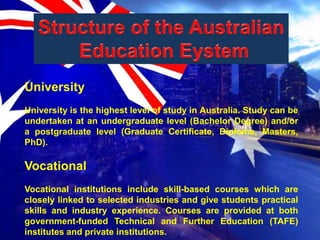Australian educational system | PPTX