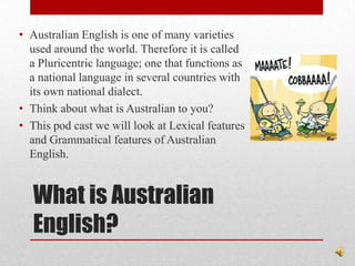 Australian english | PPTX