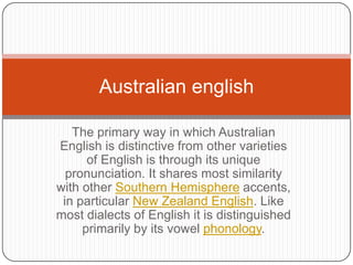 Australian english | PPTX