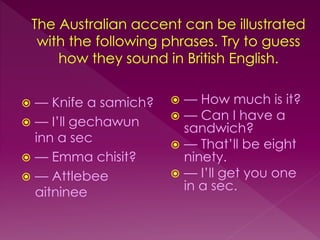 Australian english | PPTX