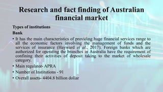 Australian financial Market Assignment Presentation | PPTX | Business ...