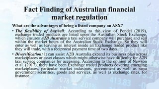 Australian financial Market Assignment Presentation | PPTX