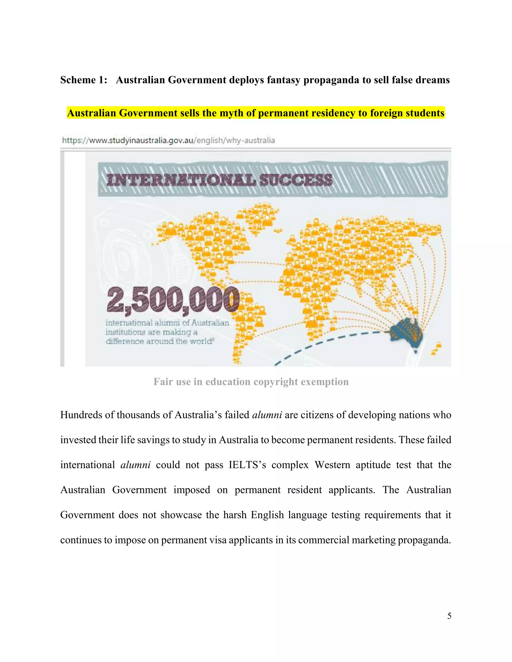 Crimes against humanity : Australia and IELTS (Illustration purposes ...