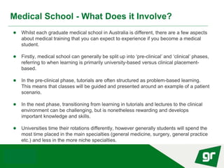 Australian Graduate Medical Schools - Admission Requirements | PPTX