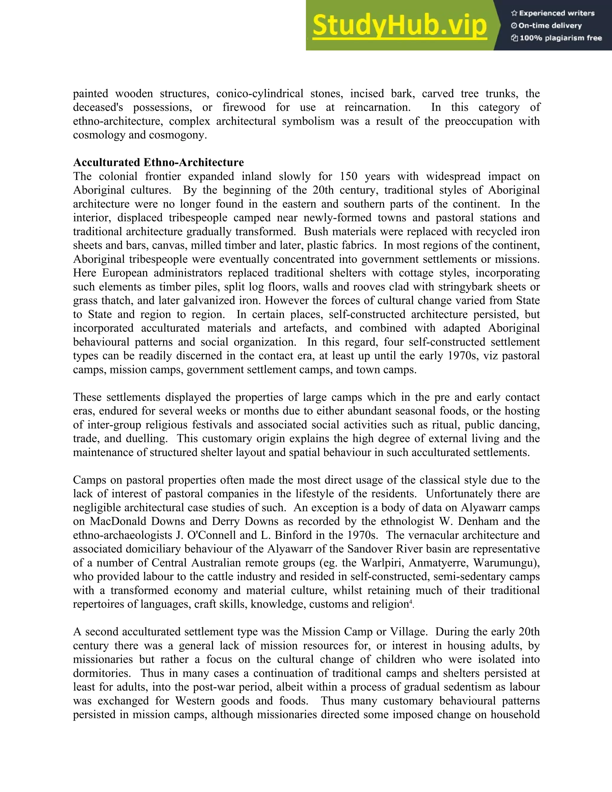 Australian Indigenous Architecture -Its Forms And Evolution | PDF