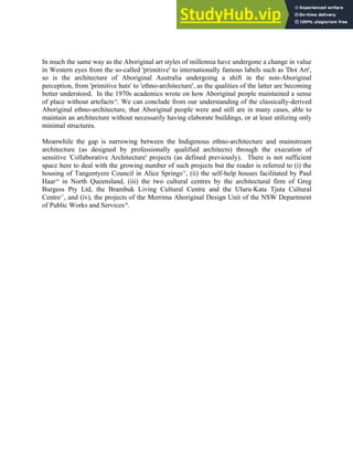 Australian Indigenous Architecture -Its Forms And Evolution | PDF