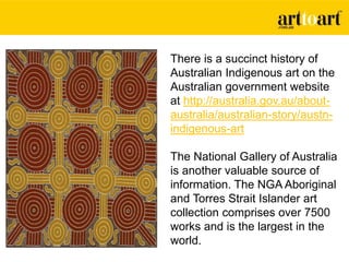 Australian indigenous art guide for beginners | PPT | Free Download